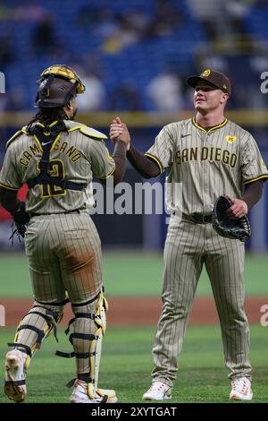 San Diego Padres pitcher Adrian Morejon (50) in the first inning during ...