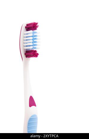 red toothbrush isolated on white background close up Stock Photo - Alamy