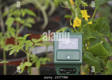 Three way meter to measure the soil pH, light and moisture level ...