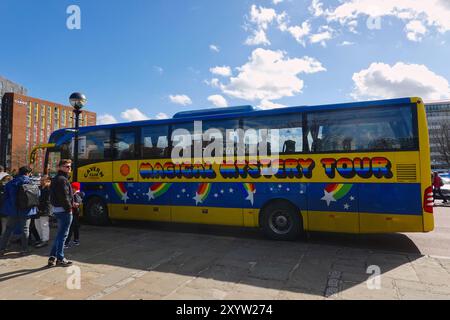 Beatles magical mystery tour bus Stock Photo - Alamy