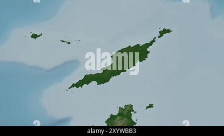 Anguilla Island in the Caribbean Sea, belonging to Anguilla, isolated ...