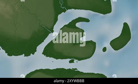 Aore Island in the Coral Sea, belonging to Vanuatu, cropped to square ...