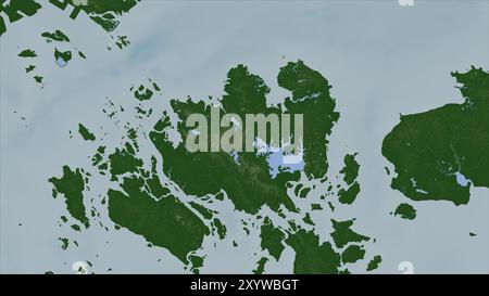 Pulau Batam in the South China Sea on a topographic, OSM Humanitarian ...