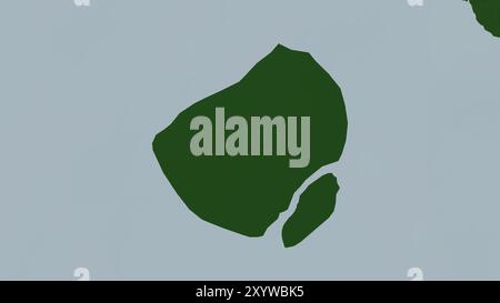 Bhasan Char Island in the Bay of Bengal on a topographic, OSM ...