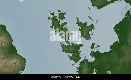 Daram Island in the Philippine Sea, belonging to Philippines, isolated ...