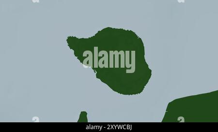 Field Island in the Timor Sea, belonging to Australia, isolated on a ...