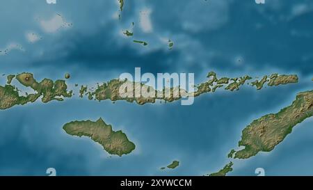 Flores Island in the Savu Sea, belonging to Indonesia, cropped to ...