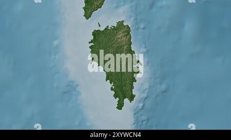 Great Nicobar Island in the Bay of Bengal, belonging to India, isolated ...