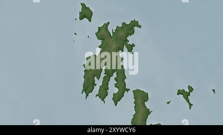 Hook Island in the Coral Sea, belonging to Australia, isolated on a ...