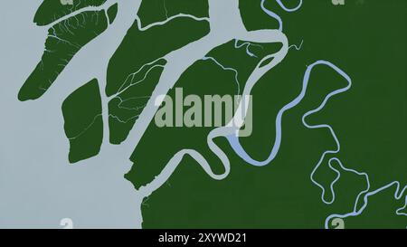 Pulau Indah in the Malacca Strait on a topographic, OSM Humanitarian ...
