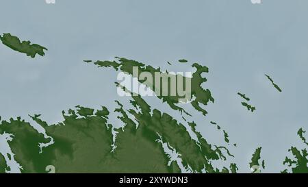 Koolan Island in the Indian Ocean, belonging to Australia, isolated on ...