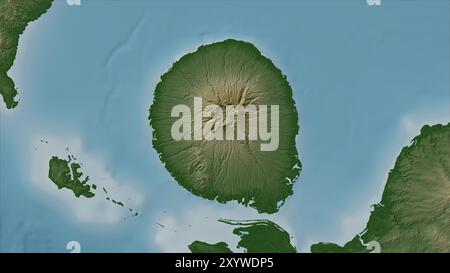 Kolombangara Island in the Solomon Sea, belonging to Solomon Islands ...