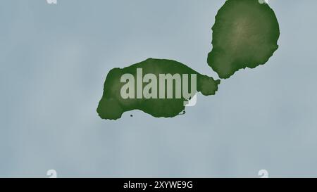Lugus Island in the Celebes Sea, belonging to Philippines, isolated on ...