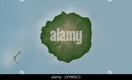 Maripipi Island in the Philippine Sea on a topographic, OSM ...