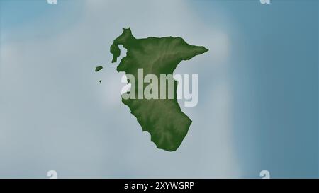 Nairai Island in the South Pacific Ocean, belonging to Fiji, isolated ...