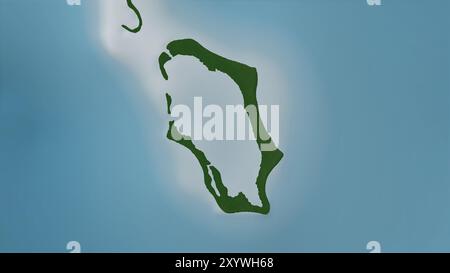 Nissan Island in the South Pacific Ocean, belonging to Papua New Guinea ...