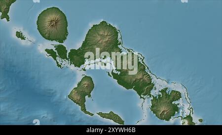 New Georgia Island in the Solomon Sea, belonging to Solomon Islands ...