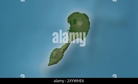 Pagan Island in the Philippine Sea, belonging to United States ...