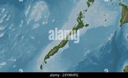 Palawan Island in the Sulu Sea on a topographic, OSM Humanitarian style map Stock Photo - Alamy