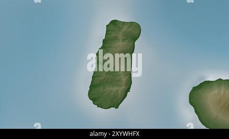 Paama Island in the Coral Sea, belonging to Vanuatu, isolated on a ...