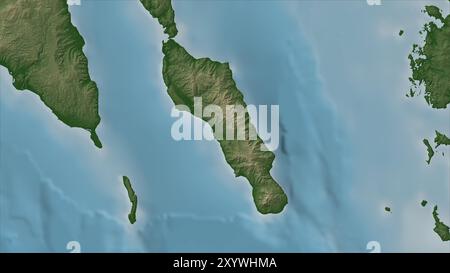 Panaon Island in the Philippine Sea on a topographic, OSM Humanitarian ...
