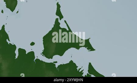 Robbins Island in the Bass Strait, belonging to Australia, isolated on ...