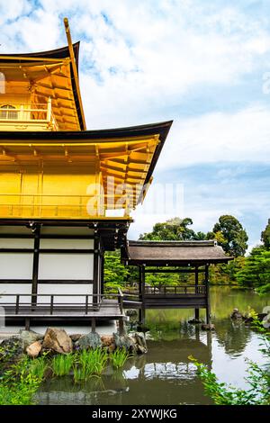 Kinkakuji temple, also called Golden Pavilion in Kyoto, Japan Stock ...