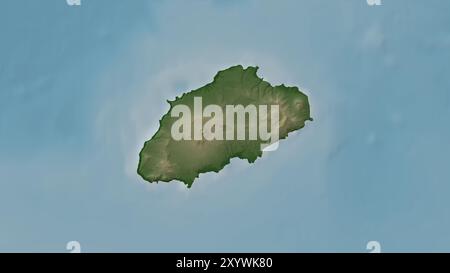 Seguam Island in the Bering Sea, belonging to United States, isolated ...