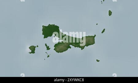 Pulau Serasan in the South China Sea on a topographic, OSM Humanitarian ...