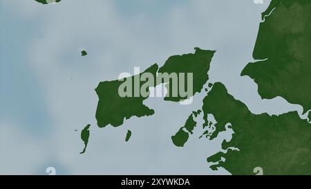 Pulau Sera in the Banda Sea, belonging to Indonesia, isolated on a ...