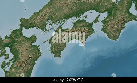 Shikoku Island in the Japan Sea - belonging to Japan. Described ...