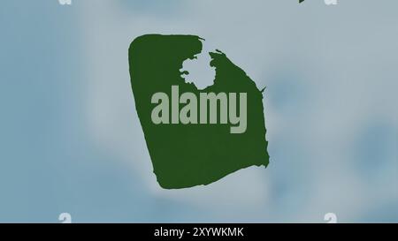 Simunul Island in the Celebes Sea, belonging to Philippines, cropped to ...