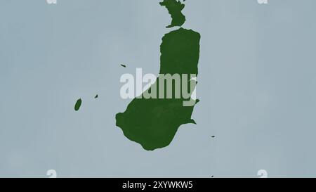 Pulau Subi Besar in the South China Sea on a topographic, OSM ...