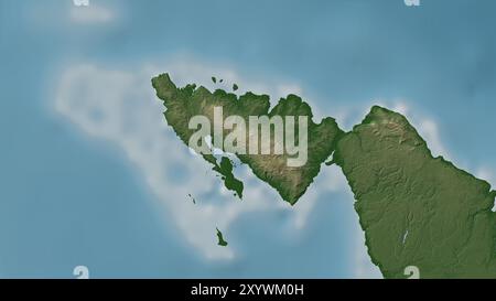 Supiori Island in the South Pacific Ocean, belonging to Indonesia ...