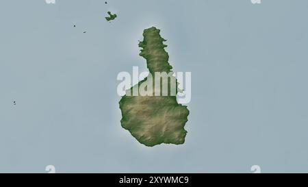 Pulau Tioman in the South China Sea, belonging to Malaysia, isolated on ...