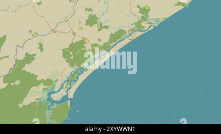 Ilha Comprida in the South Atlantic Ocean, belonging to Brazil ...