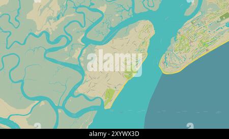 Daufuskie Island in the North Atlantic Ocean, belonging to United ...