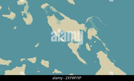 Halib Island in the Red Sea on a colored elevation map Stock Photo - Alamy