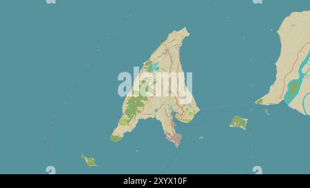 Pulau Labuan in the South China Sea, belonging to Malaysia, isolated on ...