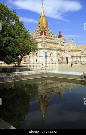 Ananda Temple, one of the pagodas of Bagan in the plains of the ...