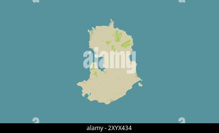 Matuku Island in the South Pacific Ocean, belonging to Fiji, isolated ...