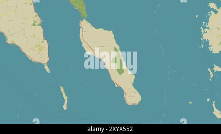 Panaon Island in the Philippine Sea, belonging to Philippines, isolated ...