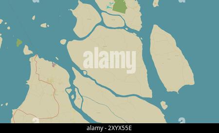 Pulau Papan in the South China Sea on a colored elevation map Stock ...