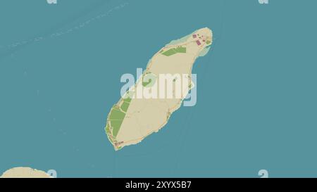 Ponson Island in the Philippine Sea, belonging to Philippines ...