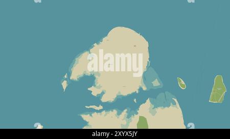Ramos Island in the Sulu Sea on a colored elevation map Stock Photo - Alamy