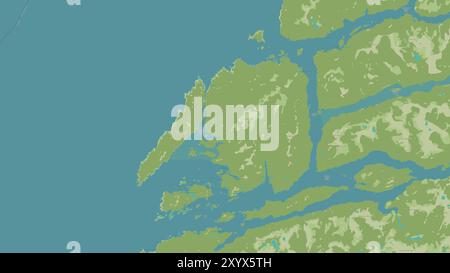 Resolution Island in the Tasman Sea on a colored elevation map Stock ...