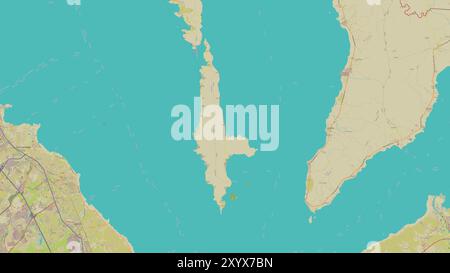Talim Island in the Laguna de Bay, belonging to Philippines, cropped to ...