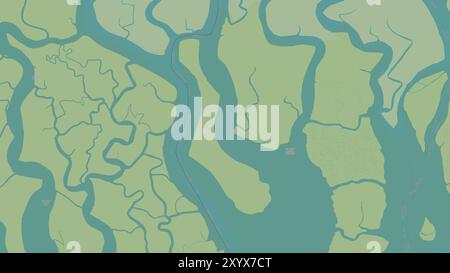 Talpatti Island in the Bay of Bengal, belonging to Bangladesh, isolated ...