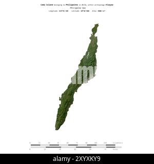 Cebu Island in the Philippine Sea, belonging to Philippines, isolated ...