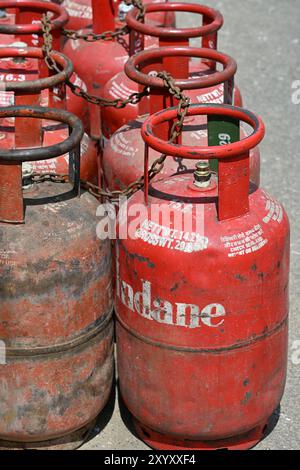 Indian domestic purpose bio gas cyclinder in kerala india Stock Photo ...